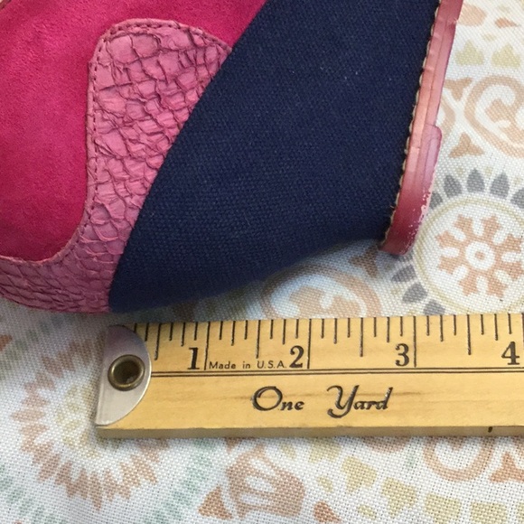 Irregular Choice | Shoes | Irregular Choice Stripped Blue Pink Wedge ...